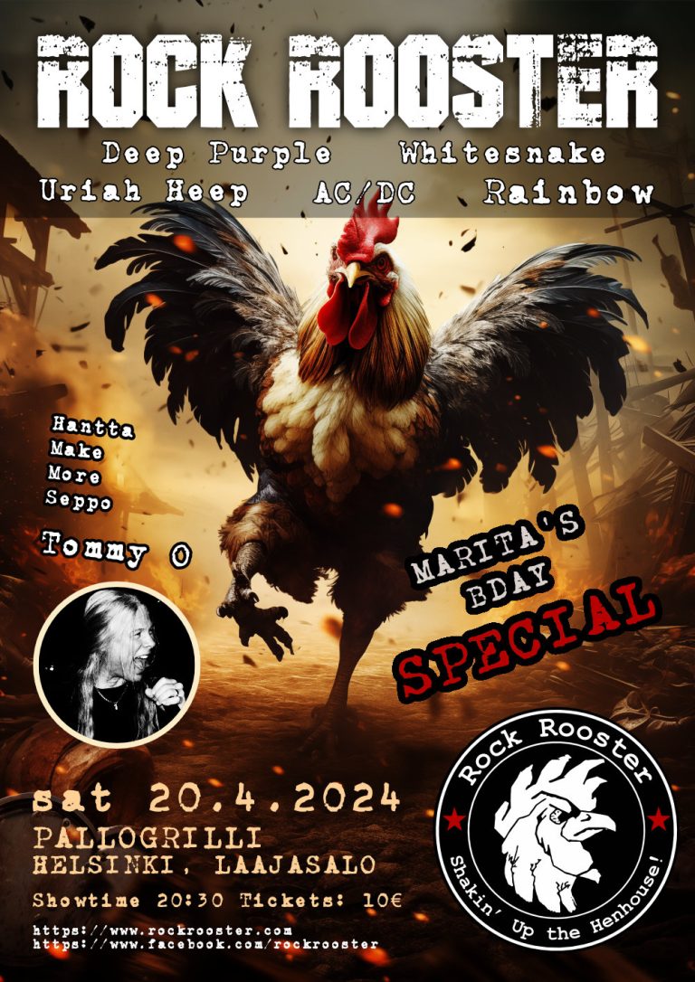 Rock Rooster 20.4.2024 at Pallogrilli, Helsinki